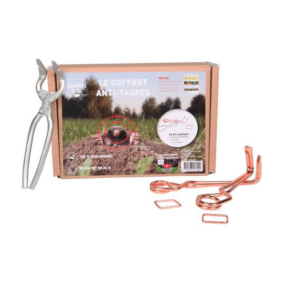 Kit 8 pièges à taupes putange TRAPPERS&CO - Cdiscount Jardin