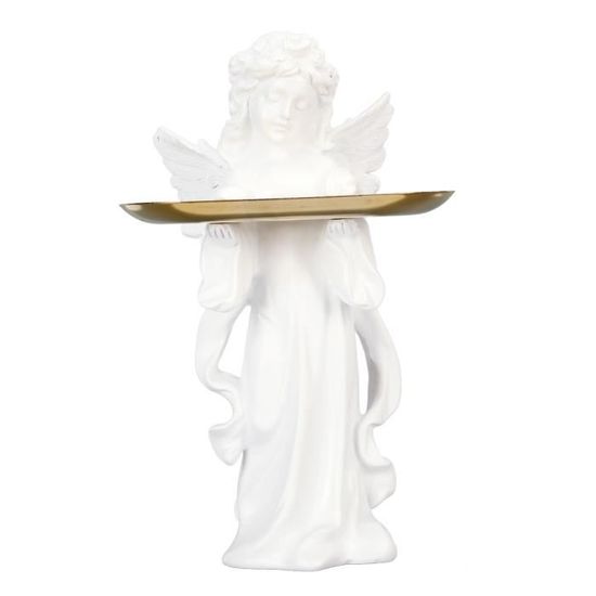 CEN Figurine de chérubin Bébé Ange Statue Plateau Conception 11.8in ...