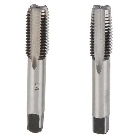 Sonew Robinet conique et bouchon Filetage métrique en acier au carbone à cannelure droite M16 à ...