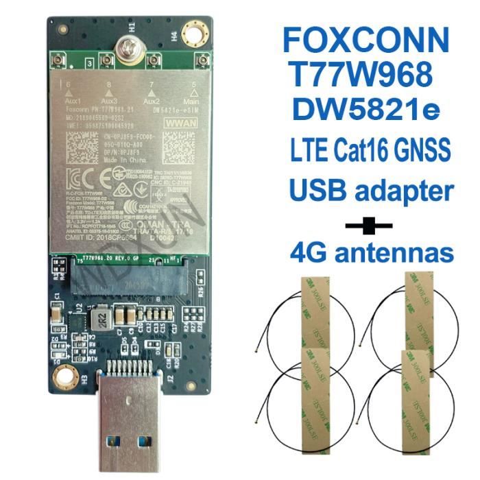 USB DW5821E - Module De Carte Gnss 5g Wwan Pour Dell Dw5821e Lte Cat16 ...