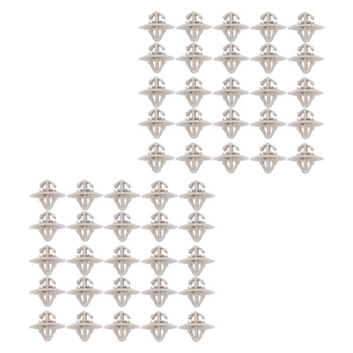 Clips Automobiles 50 Pièces Kit De Fixations Extérieures Pour Moulures ...