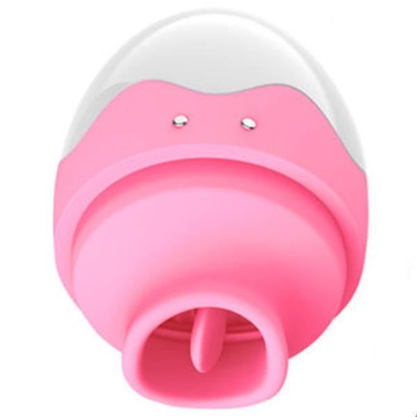 Rose - Vibrateur léchant la langue et aspirant, stimulateur clitoridien de sein féminin, jouets ...