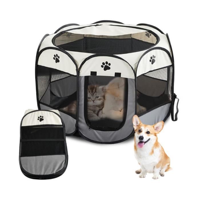 Parc pour chiots,Parc pour Chien en Tissu Oxford Imperméable Enclos ...