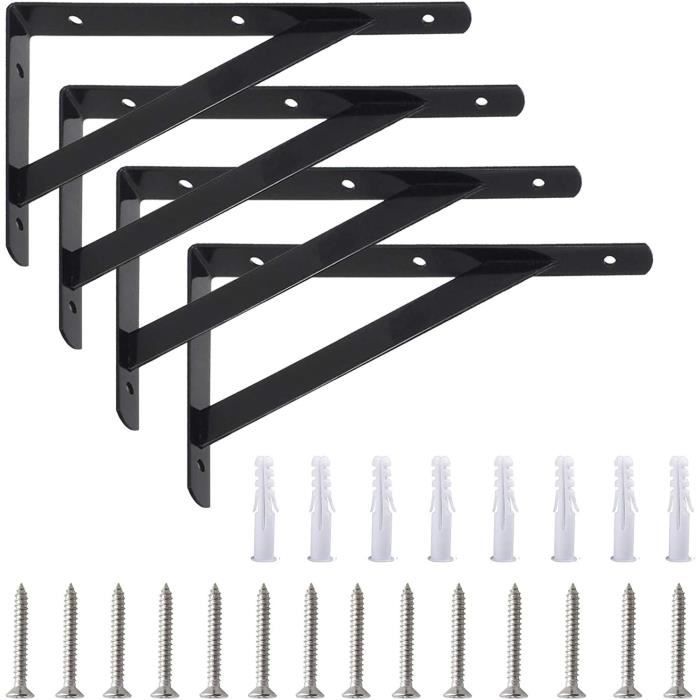 4PCS Equerre Etagere Murale Equerre Fixation Supports Triangulaires de ...