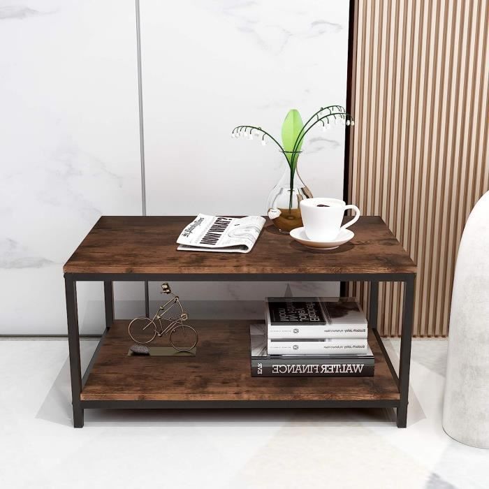 Table basse à collation - Table basse industrielle - Vintage - Console ...