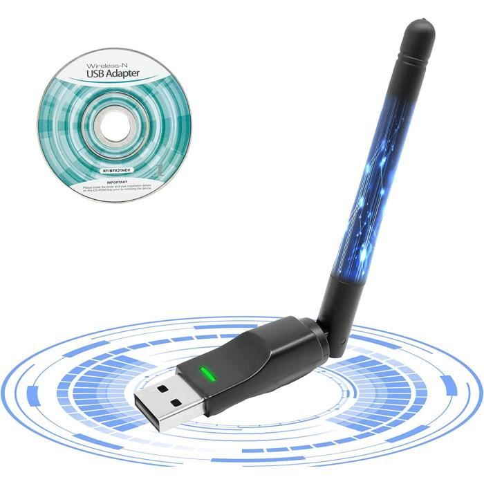 Clé WiFi Dongle RaLink 5370, USB WLAN Antenne USB 2.0, 2.4GHz, 150 Mbps ...