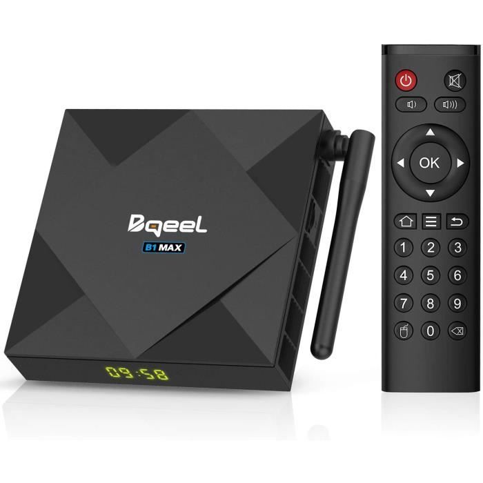 Android 10.0 TV Box 【4G+64G】 B1 Max TV Box avec H616 Quad-Core 64bit ...
