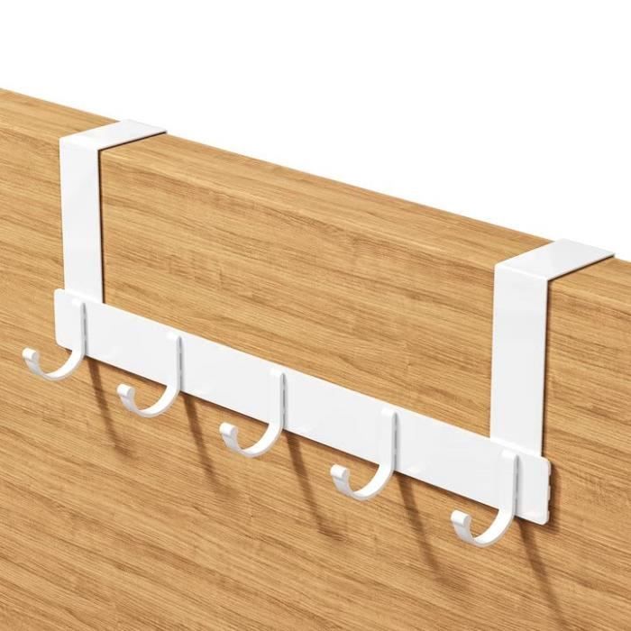 Crochet de porte - BIQIQI - Modèle avec 5 crochets - Aluminium ...