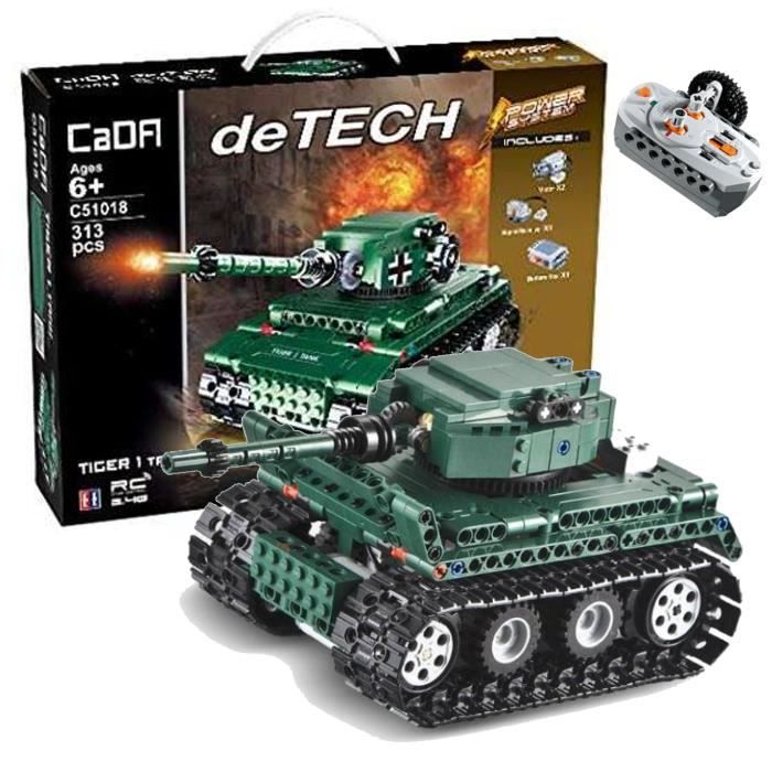 Cada Blocks Tigre télécommandé 1 RC tank C51018W - Cdiscount Jeux - Jouets