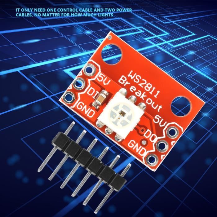 Board Module LED, carte Ws2812, mini alimentation électrique usb ...