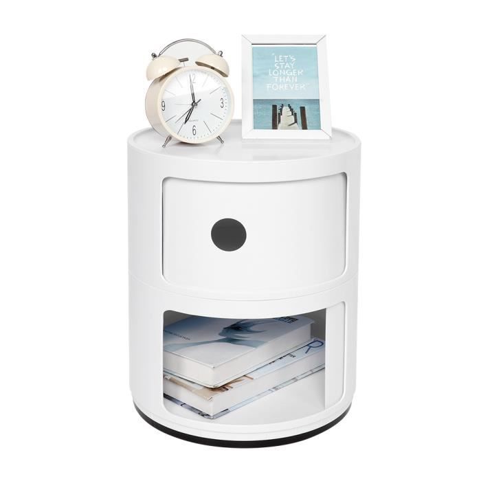 EIF 2 Couches Table De Chevet Moderne Meuble D'Appoint Pour Chambre À ...