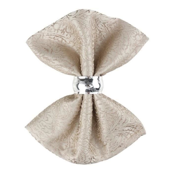 FINE-Serviettes de Table en tissu Jacquard de luxe 6 pièces pour ...