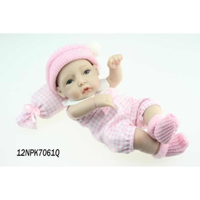 RUMOCOVO® Mini poupée Reborn en Silicone souple de 12 pouces corps complet nouveau né endormi ...