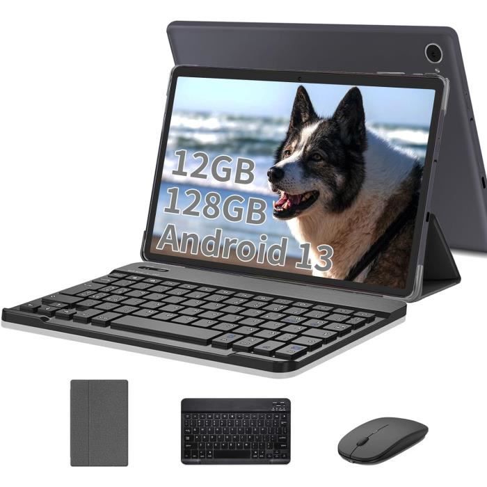 Tablette Android 13,Tablette Tactile 10 Pouces,Tablette Gaming Octa Cœur,12Go Ram + 128Go Rom ...