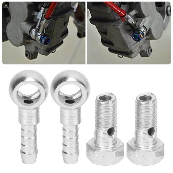 Raccords de tuyau banjo M8 Turbocompresseur Boulon de tuyau banjo Raccords de conduite de frein ...