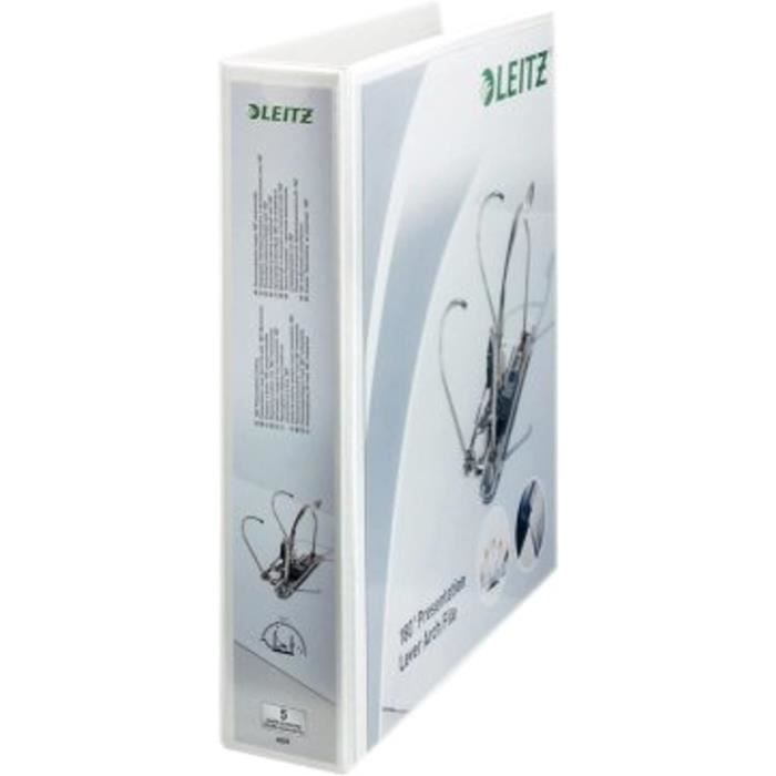 Leitz Classeur à Levier Personnalisable, Couverture Plastique, A4, Dos ...