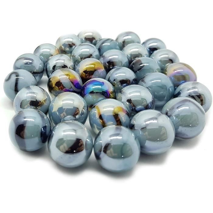 Mesbilles - 25 Billes Gris - Bille en Verre 16 mm72 - Cdiscount Jeux ...