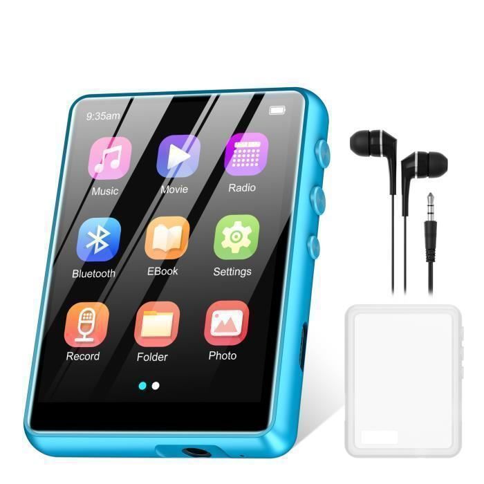 SWOFY Lecteur mp3 Bluetooth 5.3 64 GB Lecteur mp3 Écran Tactile 2.4 ...