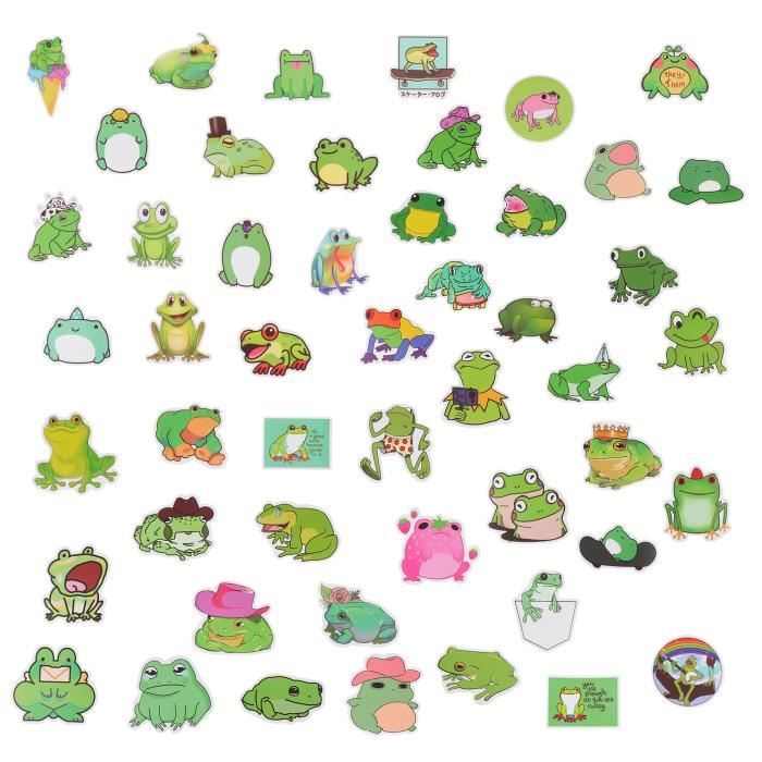 Stickers décoratifs grenouilles - Stickers de réfrigérateur de dessin ...
