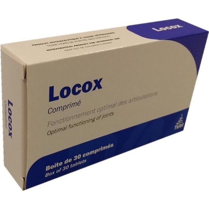 Locox boite de 30 comprimés Fonctionnement des articulations chien et ...