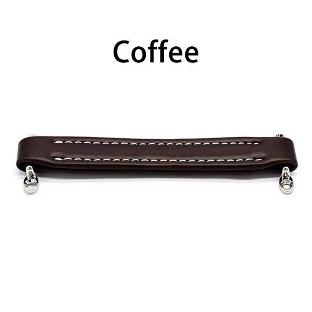 BOUTON DE MEUBLE,D--Poignées de valise en cuir souple, rétro, pour ...