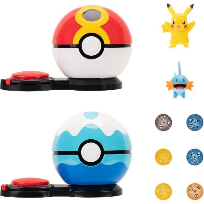 Poké Ball attaque surprise - BANDAI - Pokémon - Pikachu vs Gobou, 2 ...