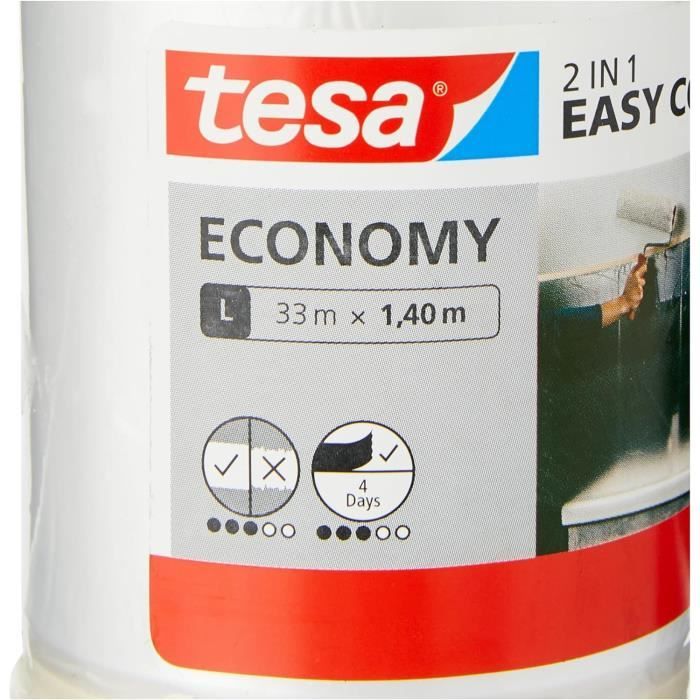 Easy Cover Film Economy - Film De Masquage 2 En 1 Pour Peinture Et ...