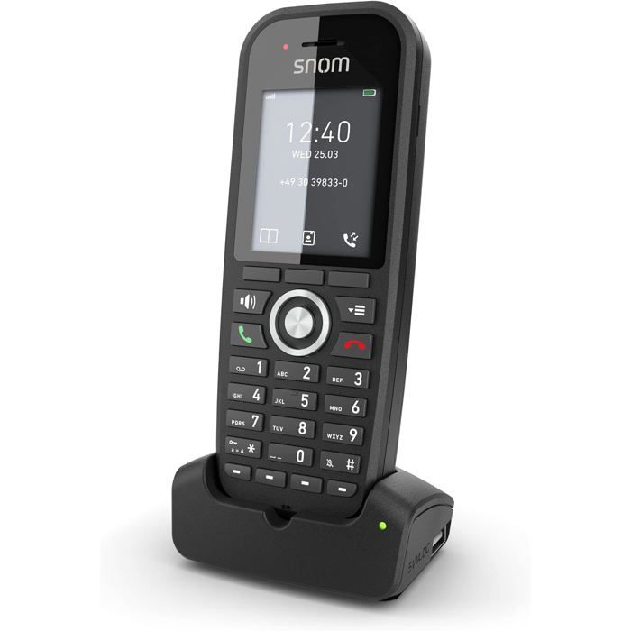 Téléphone fixe sans fil IP-DECT - SVATV - Grand écran couleur - Qualité ...