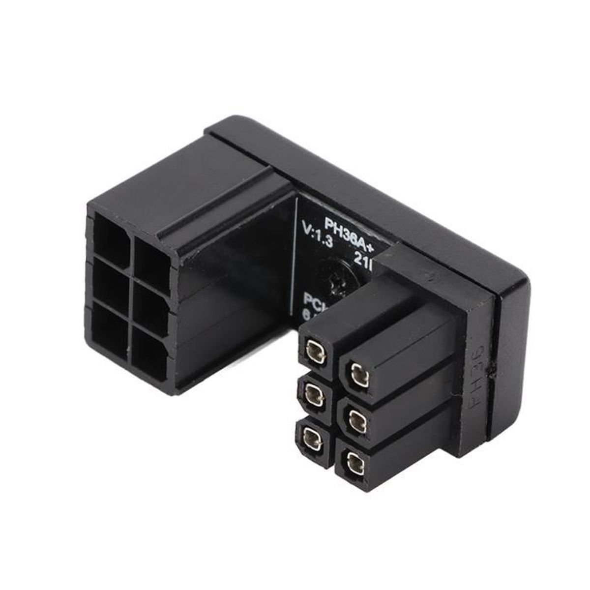 6 pin femelles à 6 pin mâles adaptateur de carte graphique 180 degrés ...