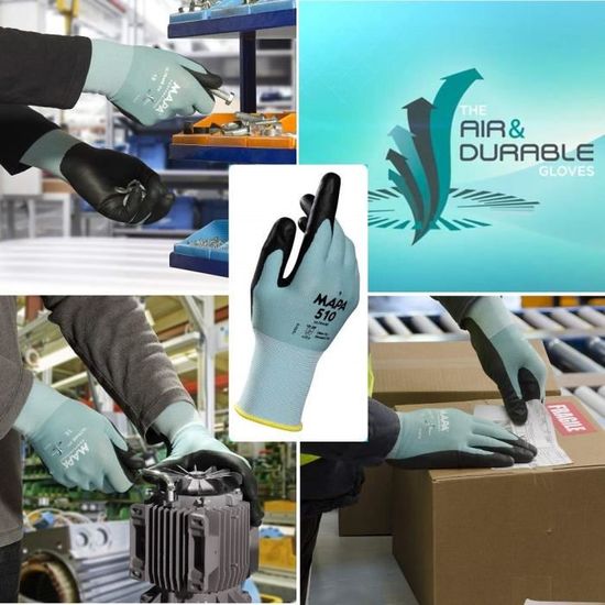 Mapa Ultrane Professionnel 510 De Gr-Kabel 11 Gants De Protection, Vert ...