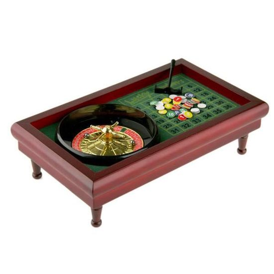 Mini table ROULETTE DE CASINO avec tapis et jetons - Cdiscount Jeux ...