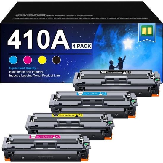Toner 410A Compatible Avec Hp 410X 410A Cf410A Cf410X Cf411A Cf412A Cf413A Pour Hp Mfp M477Fdw ...