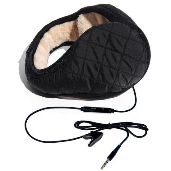 Hi-Ear Cache-oreilles Noir - stéréo & micro - Achat / Vente oreillette ...