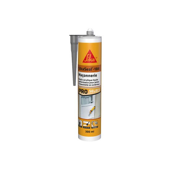 Mastic acrylique SIKA SikaSeal-184 Maçonnerie - Gris béton - 300ml ...