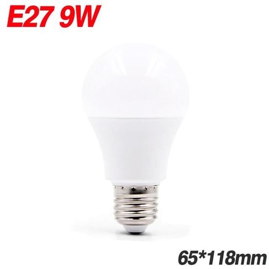 Ampoule,E27 9W 220V-Warm White--KARWEN Ampoule LED E27 E14 3W 5W 7W 9W 12W 15W 18W Smart IC LED ...