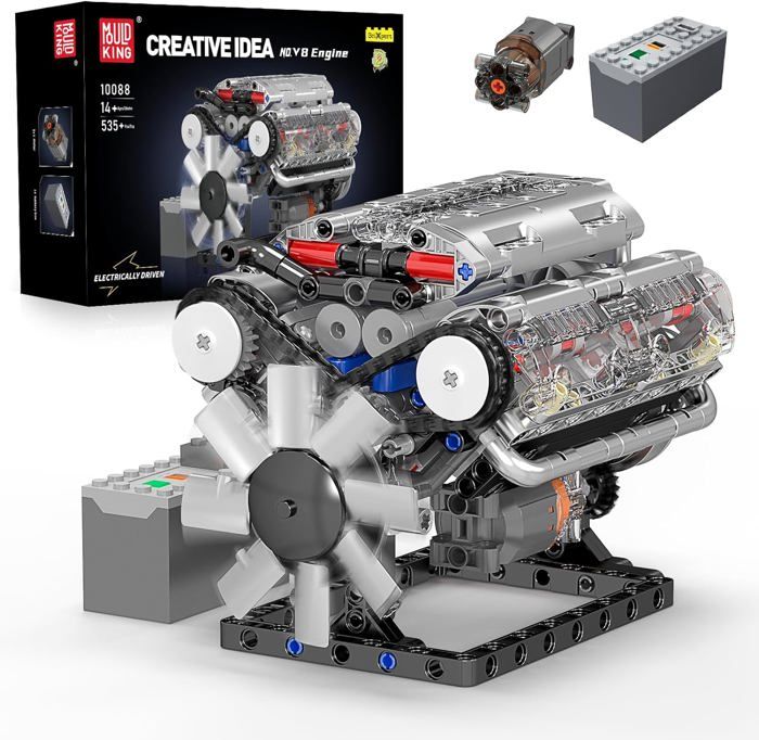 Kit de Modélisme à Construire - Lego Technic - 10088 - Moteur V8 - 535 ...