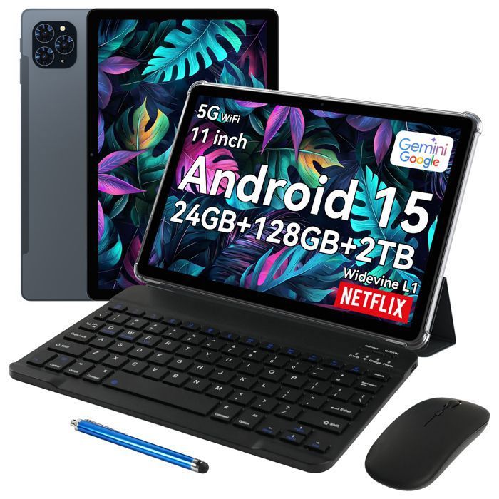 Tablette Tactile x Gemini AI T90 Avec Clavier, Etui, Stylet, Souris 11 ...