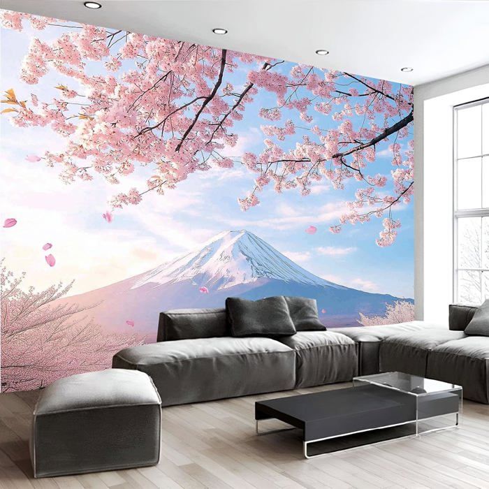 Papier Peint Panoramique Cerisier Japonais