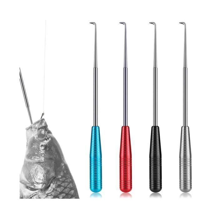4 Pièces Dégorgeoir Dégorgeoir de Peche, Remover Poisson Crochet Ensemble d'Accessoires De Pêche ...