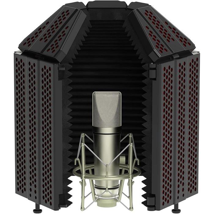 Bouclier d&Isolation de Microphone Mousse Acoustique Micro de Filtre ...