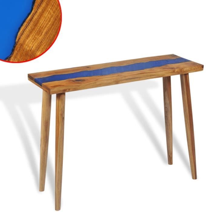AKO Table console Teck Résine 100 x 35 x 75 cm-AKO7394667469243 ...