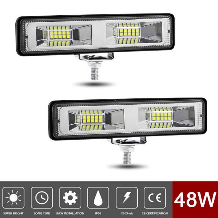 Antom 15cm 48W Feux de recul led 12V, longue portee led projecteur led ...