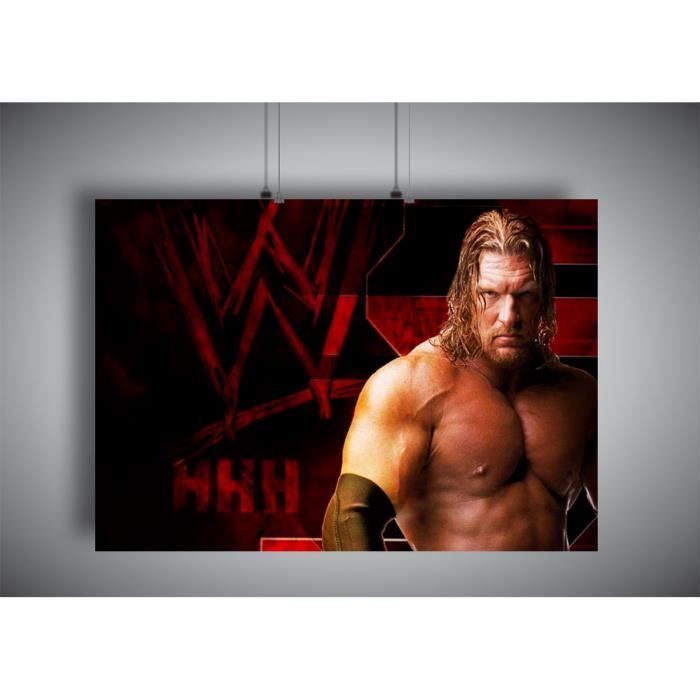 Poster Triple H WWE Mural Wall Art - A3 (42x29,7cm) - Cdiscount Maison