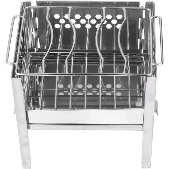 Réchaud à gaz, Mini réchaud carré léger en Acier Inoxydable avec Plaque ...