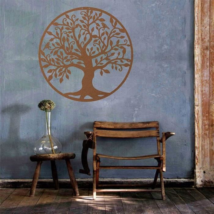 Art mural en métal, Art mural arbre de vie, signe d'arbre généalogique ...