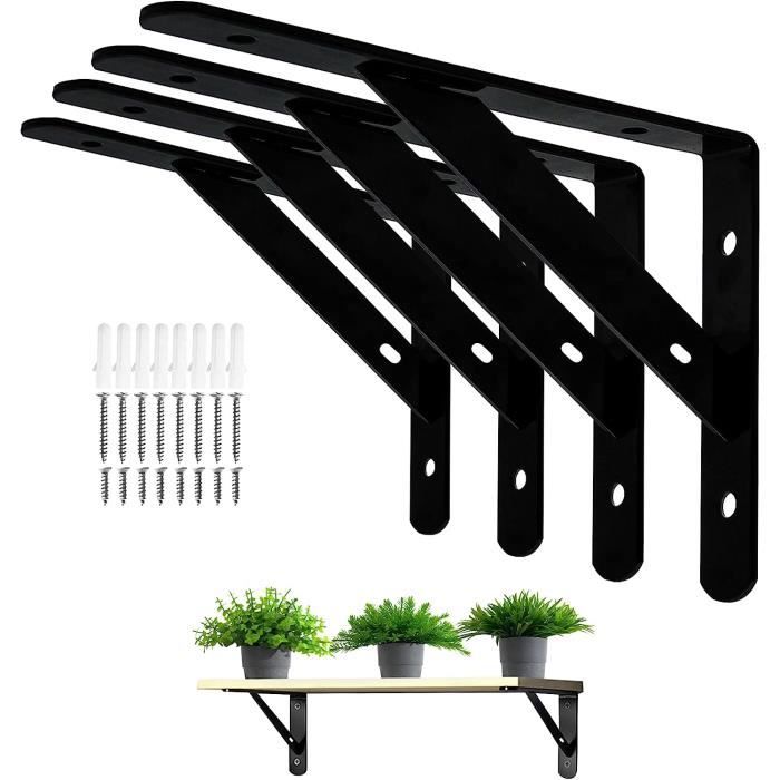 Equerre Etagere Murale 4 Pièces, Equerre Charge Lourde Forte Capacité ...