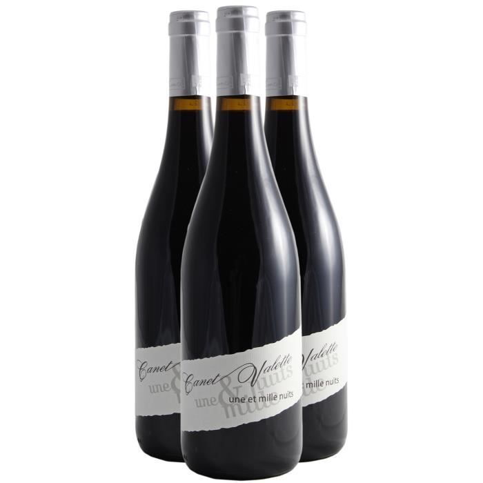Saint-Chinian Une et Mille Nuits Rouge 2020 - Bio - Lot de 3x75cl ...