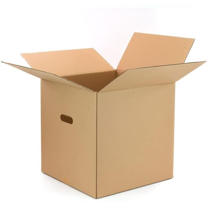 Lot de 10 boîtes en carton pour déménagement et transport Boîte avec ...