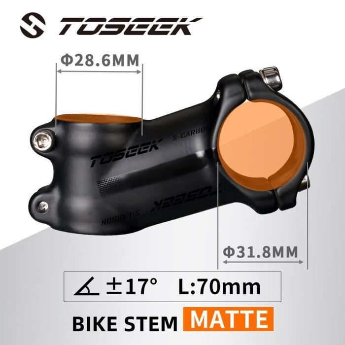 Potence de vélo,tige de guidon de vélo vtt en aluminium ultraléger,6-17 ...