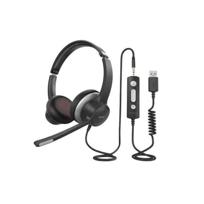 Mpow HC6 Casque USB avec Micro Casque PC Filaire pour Confortable ...